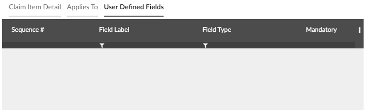 User Defined Fields
