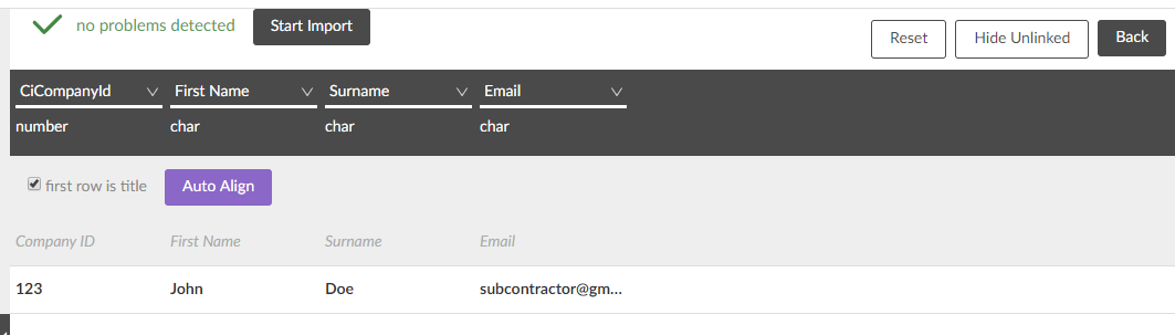 Subcontractors Onboarding